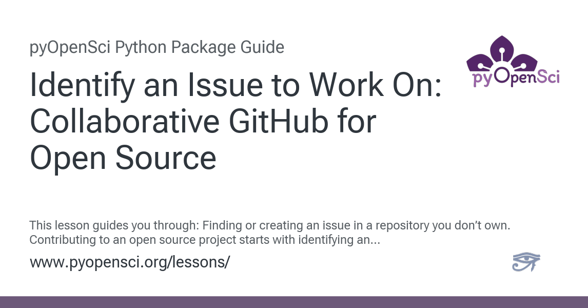 Identify an Issue to Work On: Collaborative GitHub for Open Source ... Identify an Issue to Work On: Collaborative GitHub for Open Source ...
