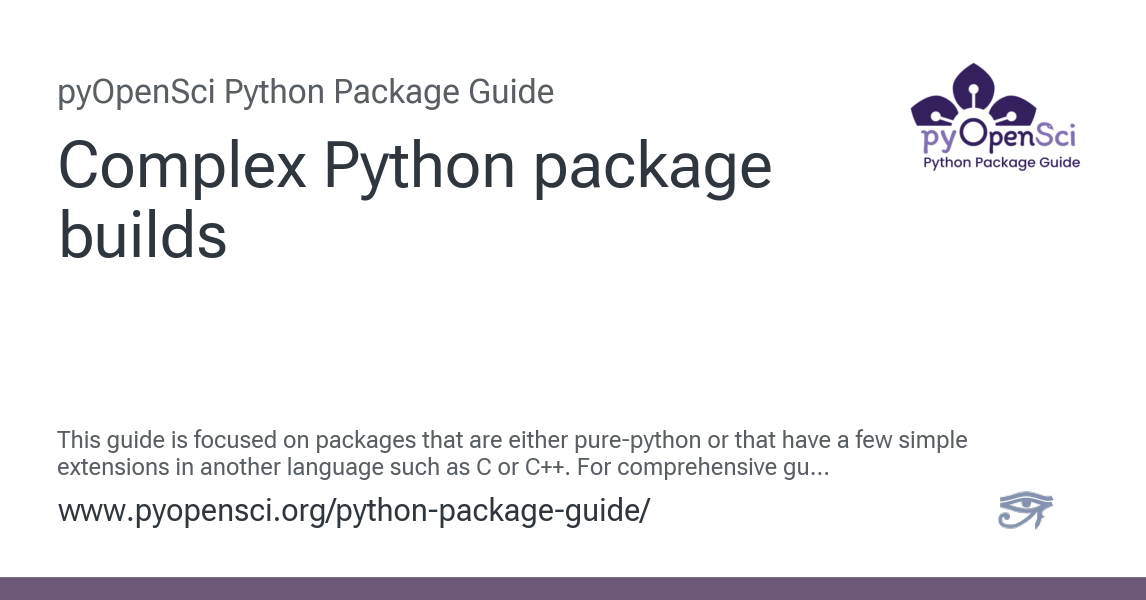 Complex Python package builds — Python Packaging Guide