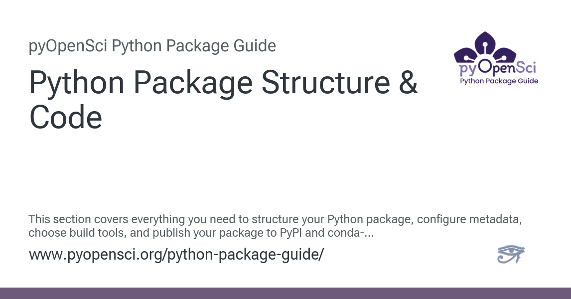 Python Package Structure & Code — Python Packaging Guide