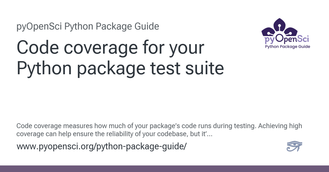 Code Coverage For Your Python Package Test Suite — Python Packaging Guide